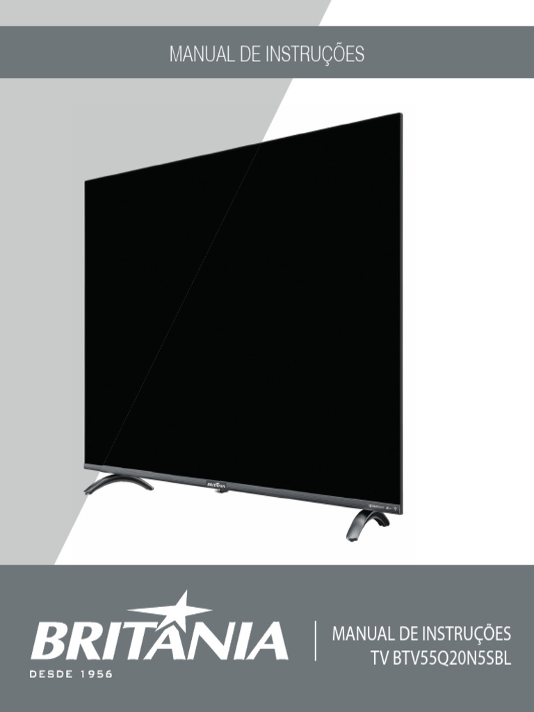 Manual da TV BTV55Q20N5SBL | PDF | Computadores | Tecnologia e Engenharia