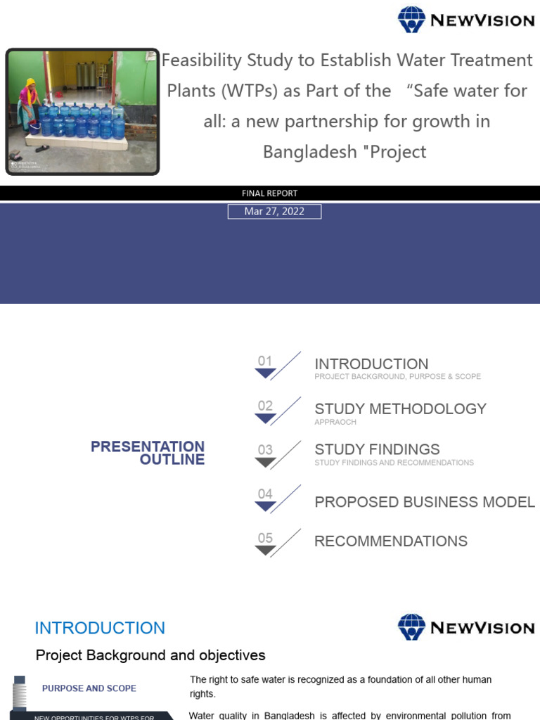 WTP Final Report | PDF | Drinking Water | Water