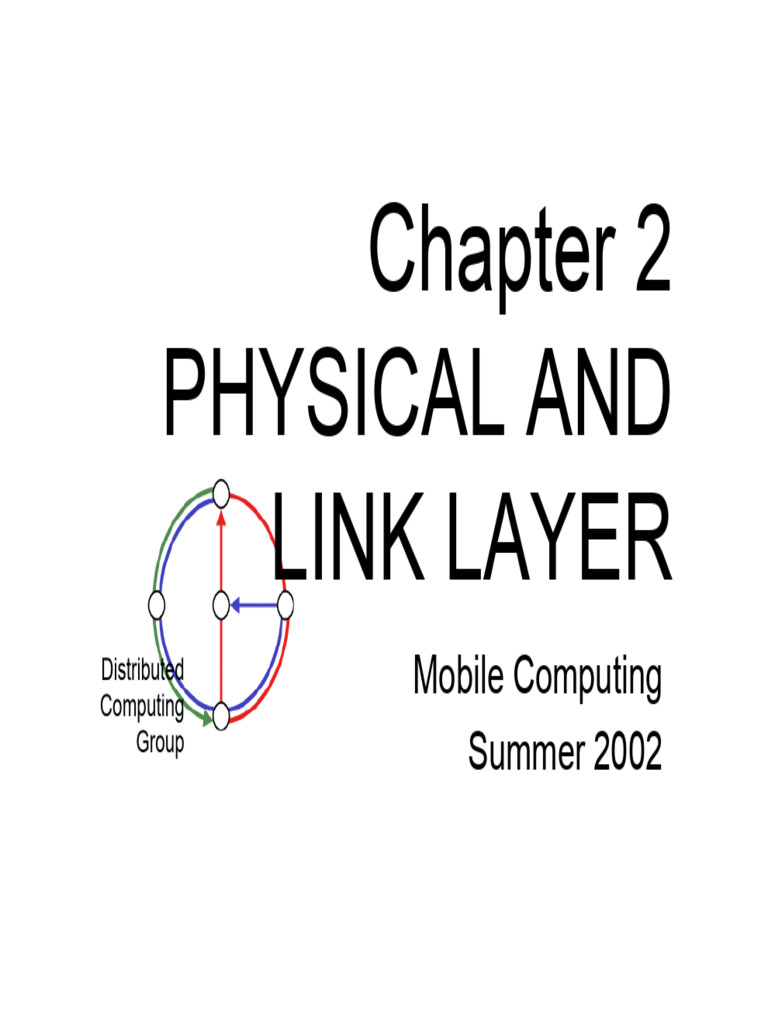 Chapter 2 Physical And Link Layer Original Pdf Modulation