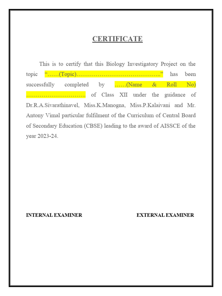 Certificate (Second Page) | PDF