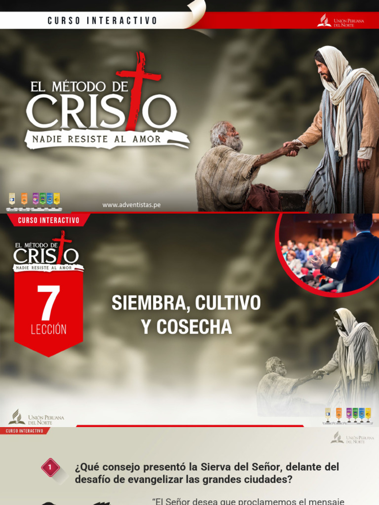 El Metodo de Cristo - Leccion 7 | PDF | Evangelización | Creencia y doctrina cristiana