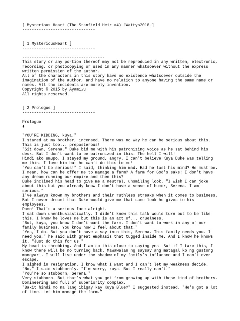 ?mysterious Heart | PDF