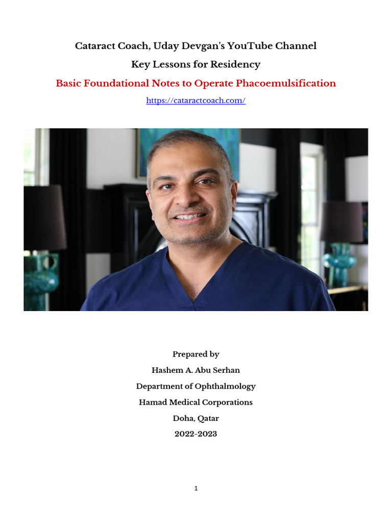 Cataract Coach Book | PDF