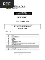 2025 Maths Lit GRD 12 Term 2 Assignment Memo | PDF
