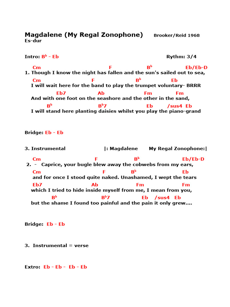 Procol Harum - Magdalene | PDF