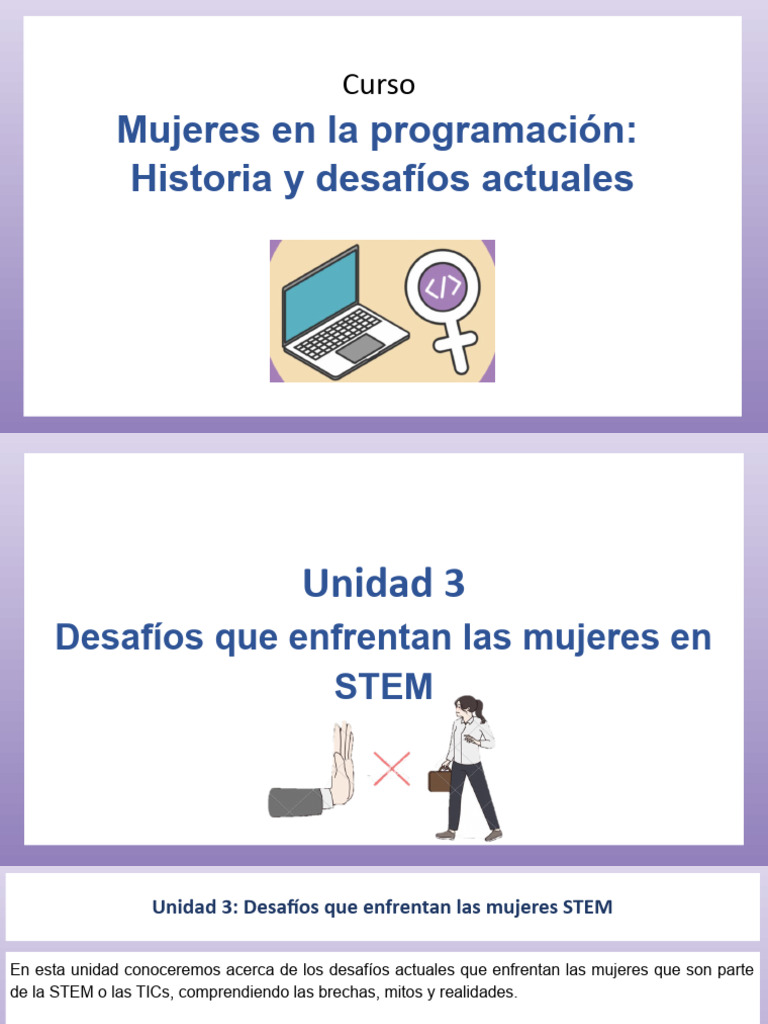 Mujeres en Programación S3 | PDF | Ciencias sociales | Informática
