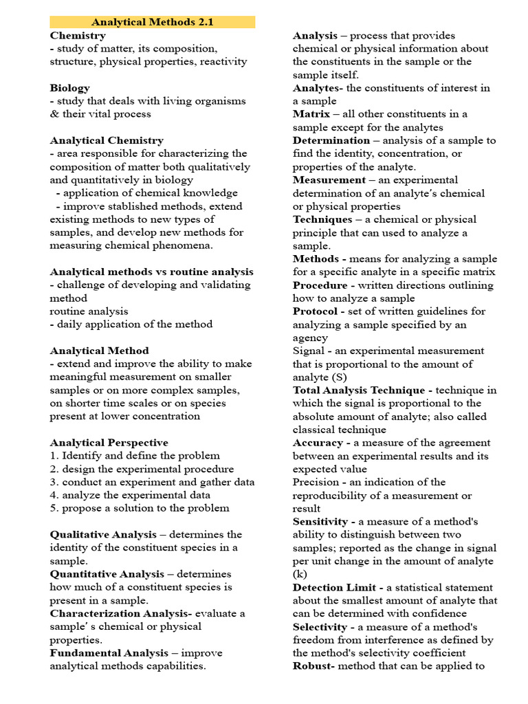 Analytical Chemistry Methods Guide | PDF | Analytical Chemistry ...