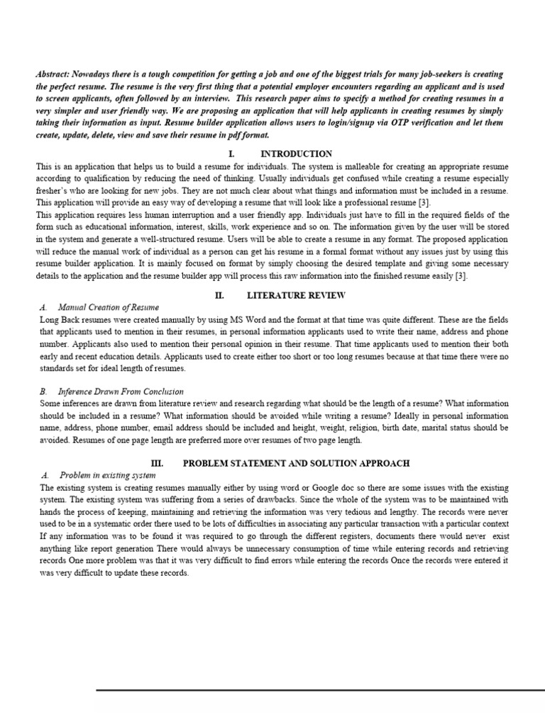 Web Based Resume Making System With Predefined Templates and Searchable ... Web Based Resume Making System With Predefined Templates and Searchable ...