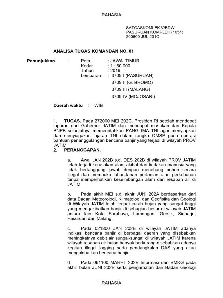 Penanggulangan Banjir Jatim 202B | PDF | Sains & Matematika