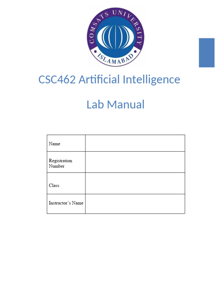 Ai Lab Manual 2021 V1 Pdf Artificial Intelligence Intelligence Ai And Semantics 