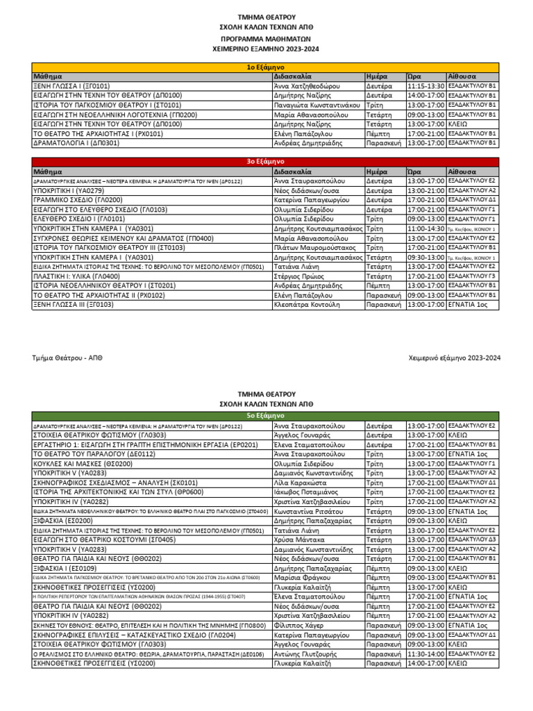 Xeimerino 2023 2024 Teliko 6 | PDF