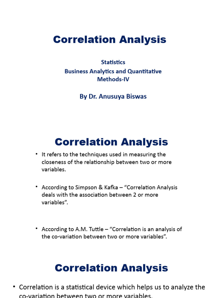 Correlation Analysis BRM | PDF