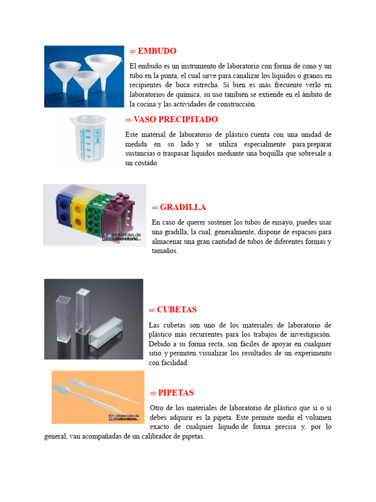 Materiales de Plástico | PDF | Laboratorios | Química