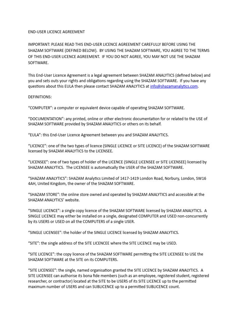 EULA | PDF