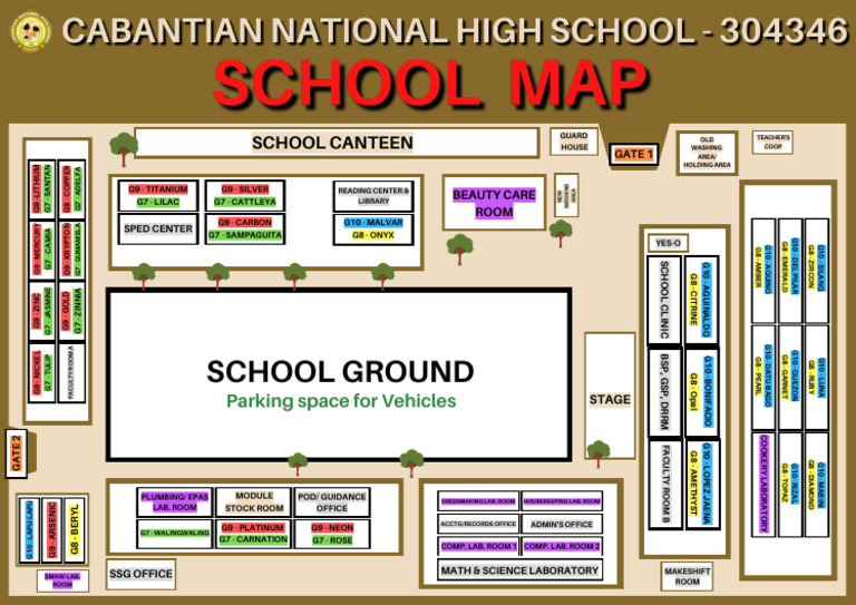 School Building Layout Map | PDF | Chemical Substances | Natural Materials