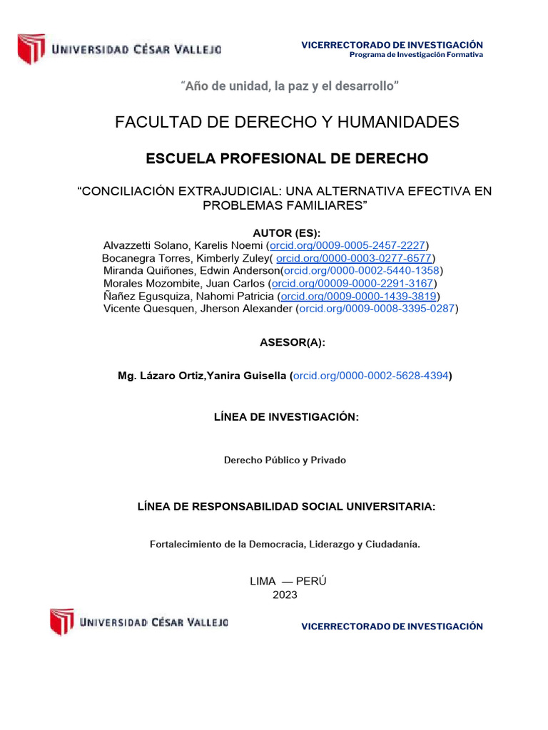 Monografia Mecanismos | PDF | Mediación | Metodología de encuesta