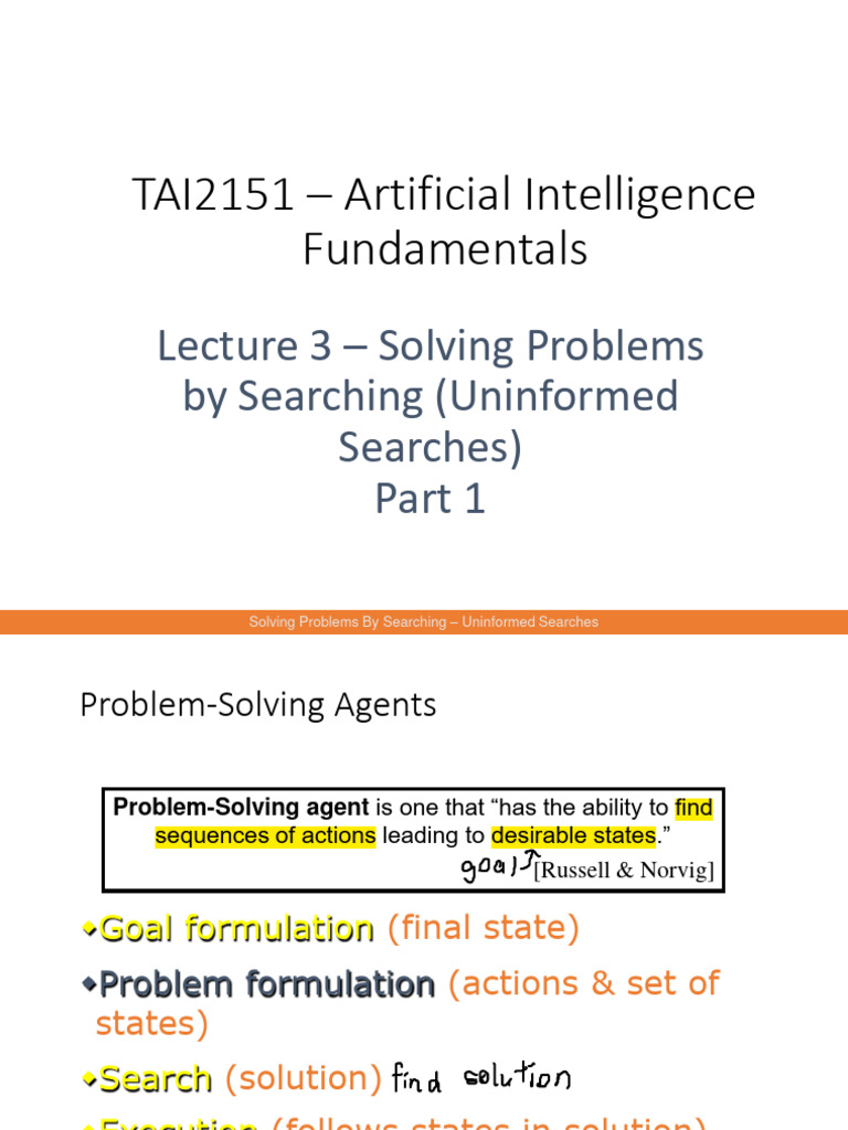 Lecture03 Uninformed Search Part 1 Pdf Queue Abstract Data Type Algorithms And Data