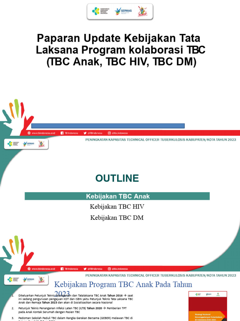 Update Kebijakan Tata Laksana Program Kolaborasi TBC (TBC Anak, TBC HIV ...
