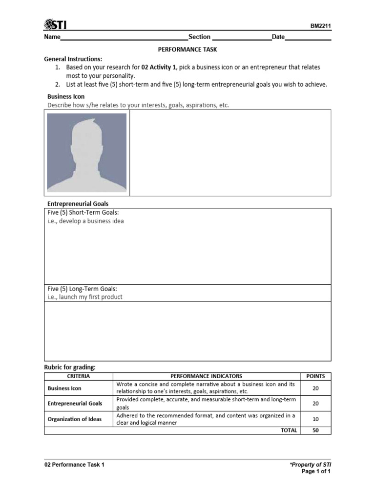 02 Performance Task 1 | PDF