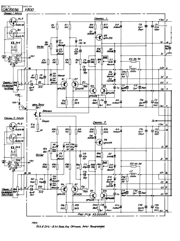 HH Electronic v800 Schematics | PDF