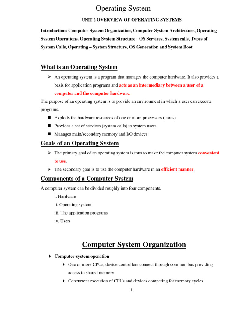 Unit-2 Os | PDF | Operating System | Booting