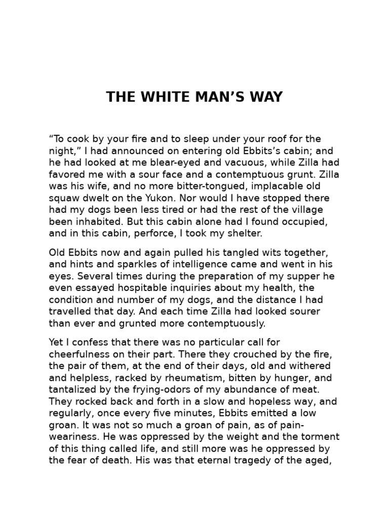 The White Man's Way | PDF | Mystery, Thriller & Crime Fiction