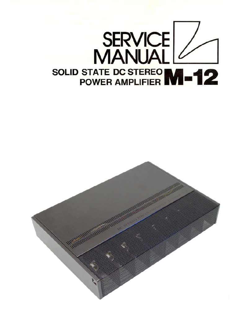 Luxman M-12 SM | PDF