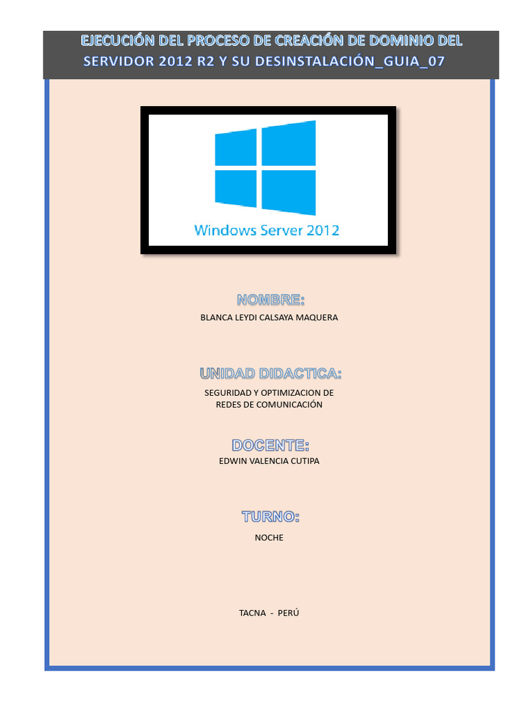 Configuración de Windows Server 2012 R2 | PDF