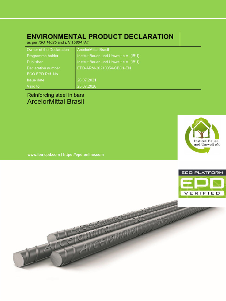 Reinforcing Steel in Bars | PDF