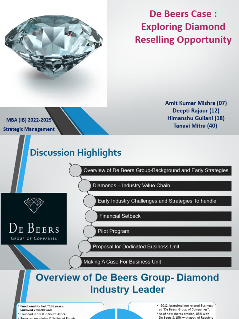 De Beers Case Study | PDF