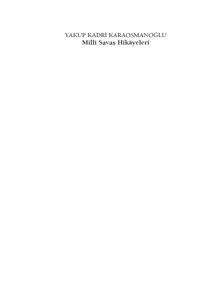Milli Savas Hikayeleri | PDF