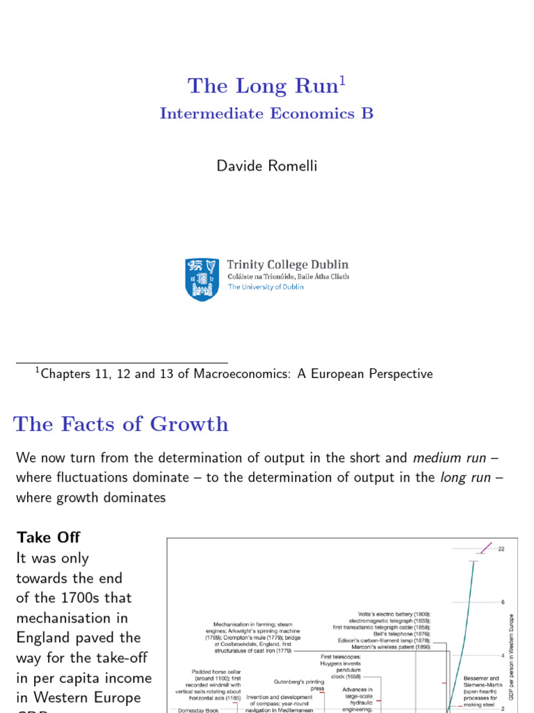 Intermediate Economics B - Topic 11 The Long Run | Download Free PDF ...
