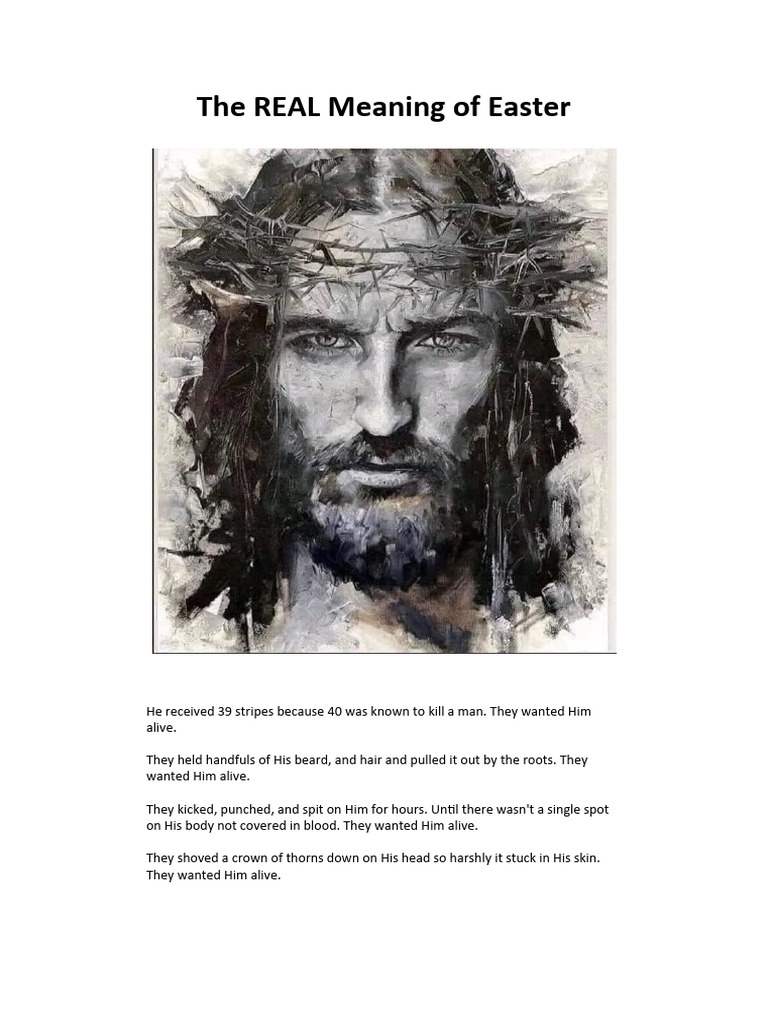 The True Meaning of Easter Explained | PDF | Crucifixion