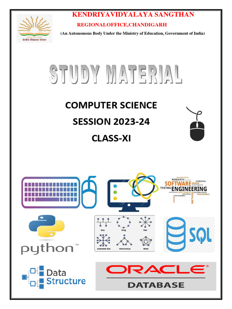 XI-CS Study Material 2023-24 | PDF | Computer Data Storage | Operating System