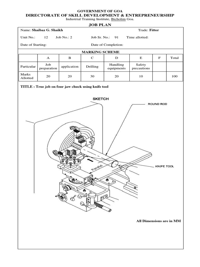 Job Plan 91 | PDF | Tools | Woodworking
