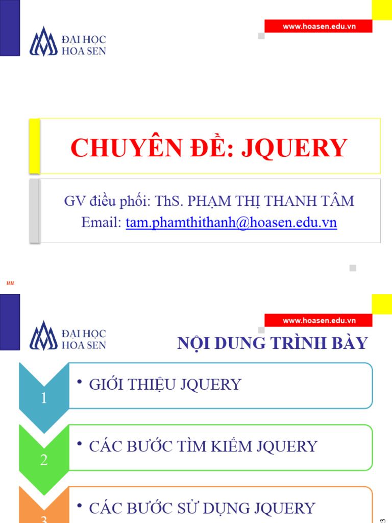 Tuan 10 - Chuyen de JQuery | PDF