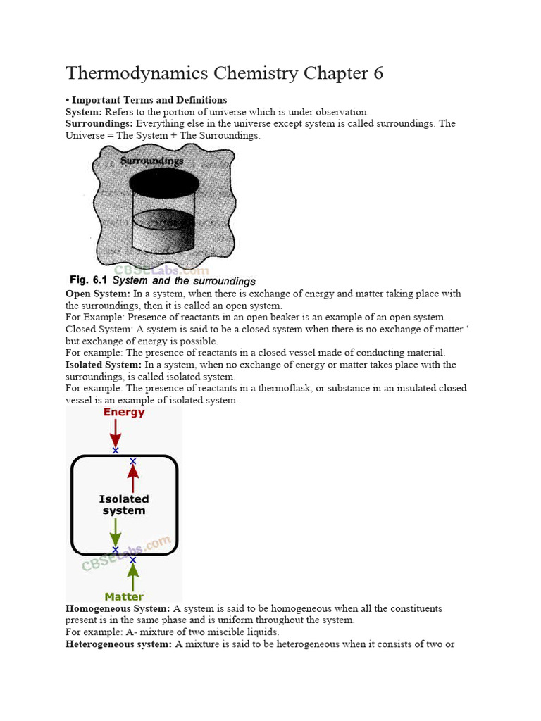 Thermodynamics Chemistry Chapter 6 | PDF | Gibbs Free Energy | Enthalpy