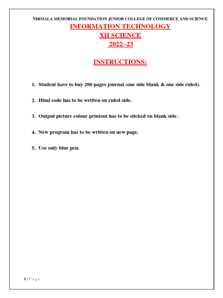 IT Practical Guide for Web Design | PDF | World Wide Web | Internet & Web