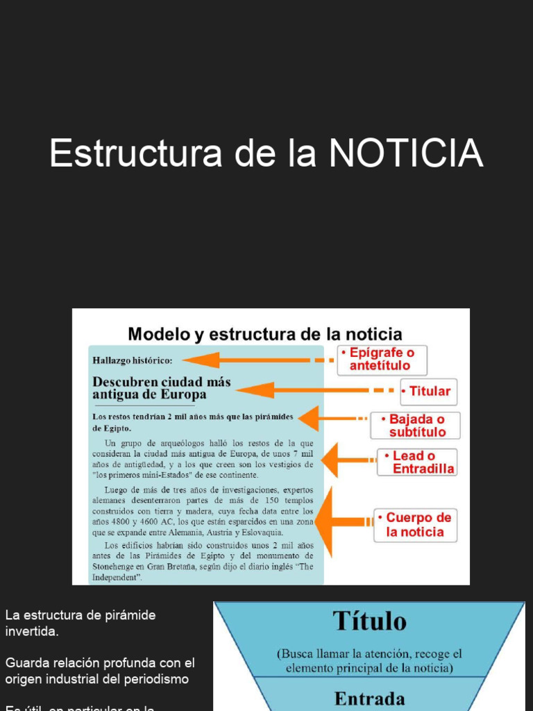 Estructura de La Noticia 2 | PDF