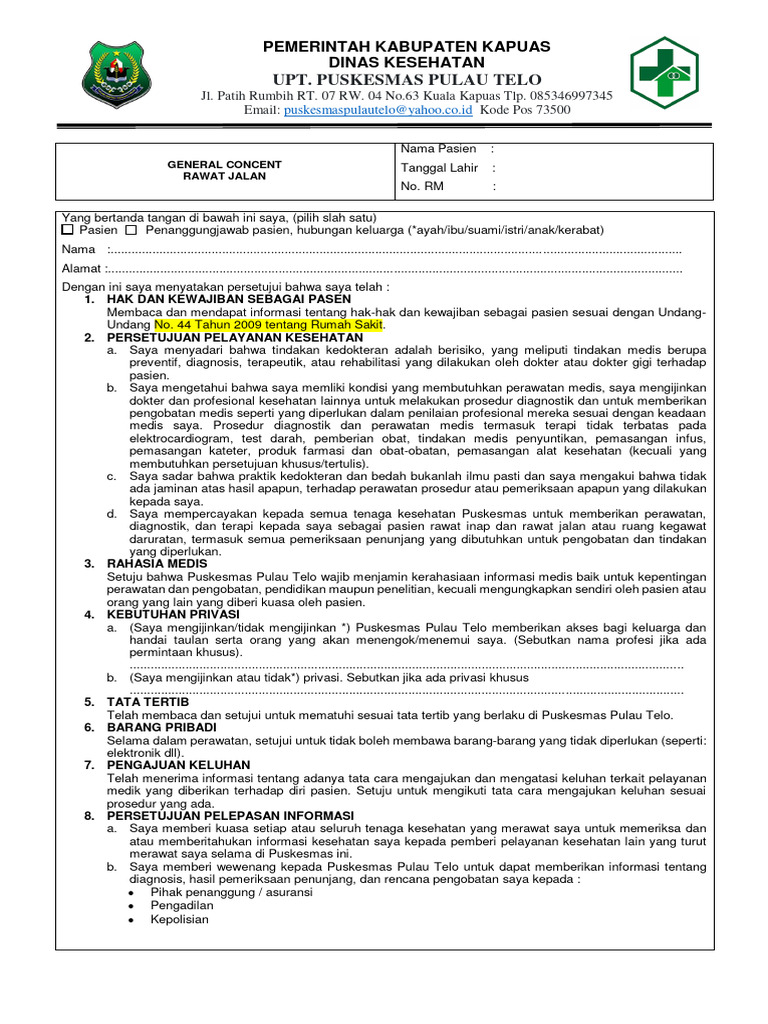 Form General Consent | PDF