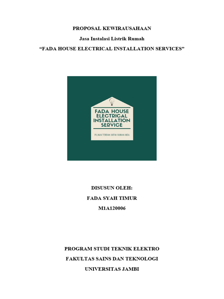 Proposal Kwu Fada | PDF | Bisnis