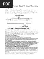 Atomic Structure Formula Sheet | PDF | Physical Sciences | Chemistry