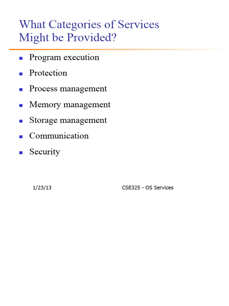 Lec03 OSService | PDF