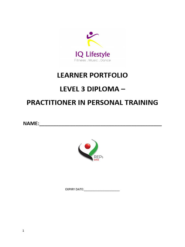 Learner Portfolio Practitioner 2020 | PDF | Risk | Hazards