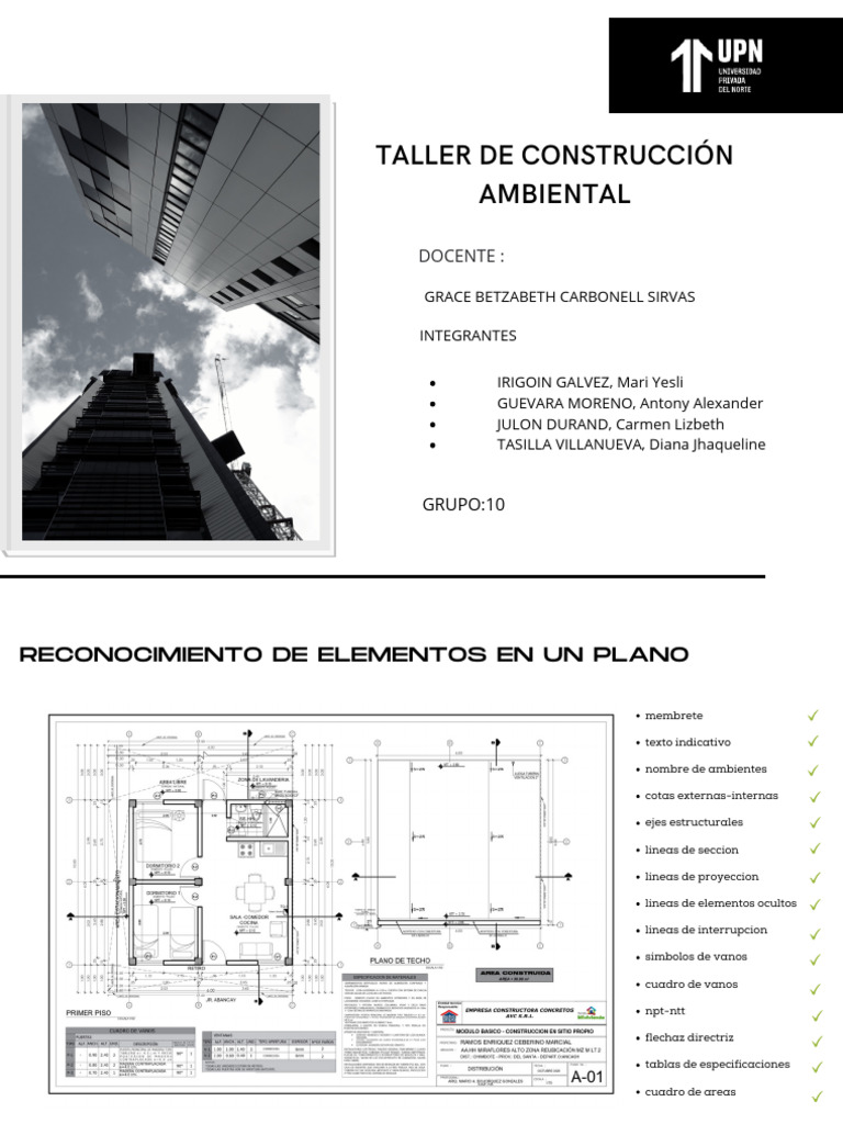Cotas y flechaz en planos arquitectónicos | PDF