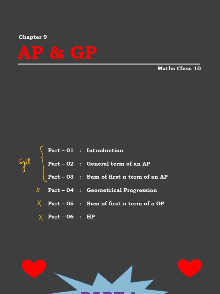 9 Ap & GP (Class Sheet) | PDF | Elementary Mathematics | Number Theory