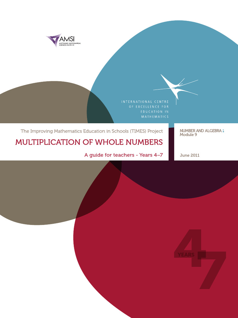 Multiplication of Whole Numbers | PDF | Multiplication | Arithmetic