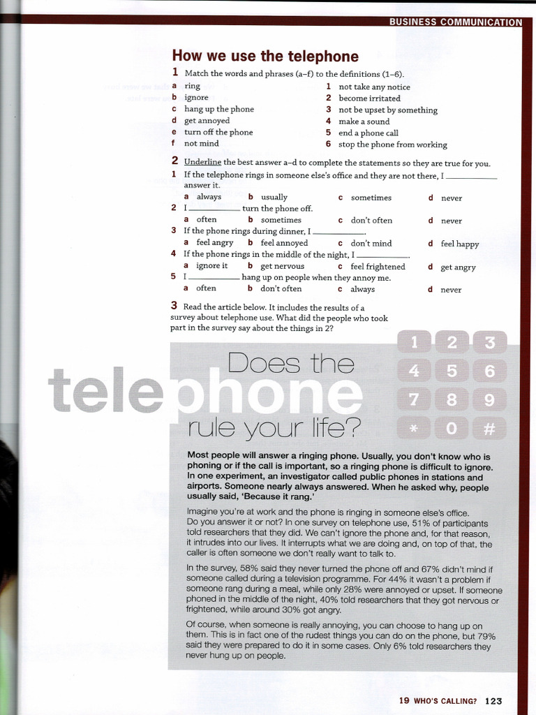 How To Use The Telephone | PDF