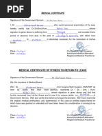 Medical Leave Form | PDF