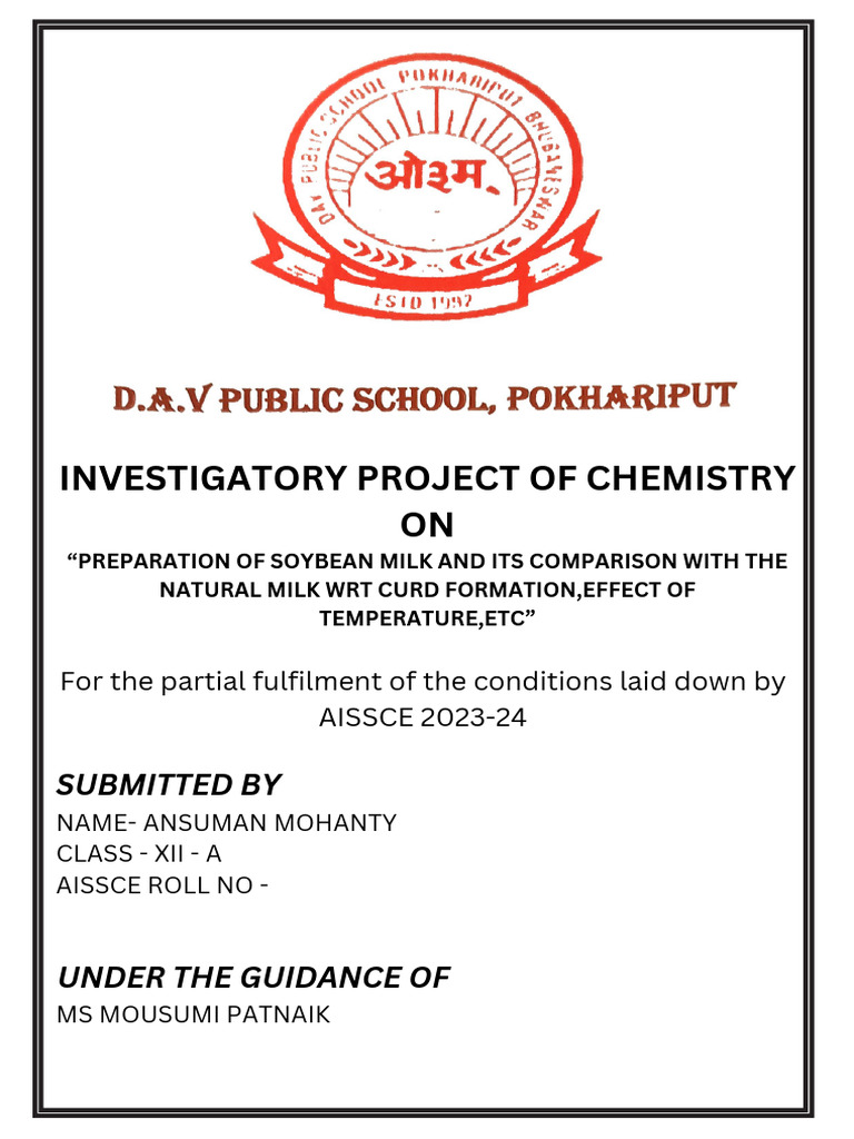 Chem Project | PDF